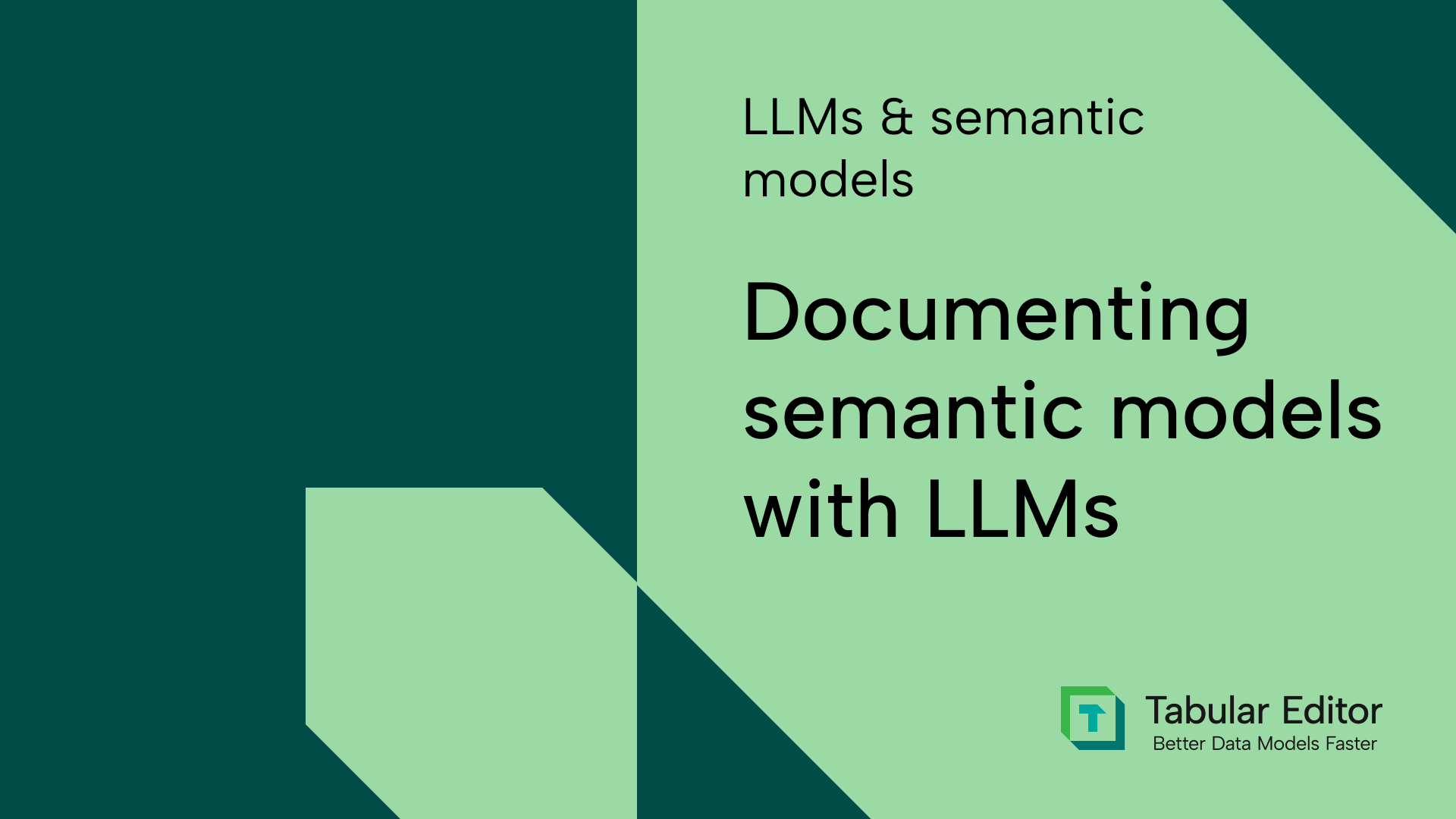 Querying semantic models with LLMs