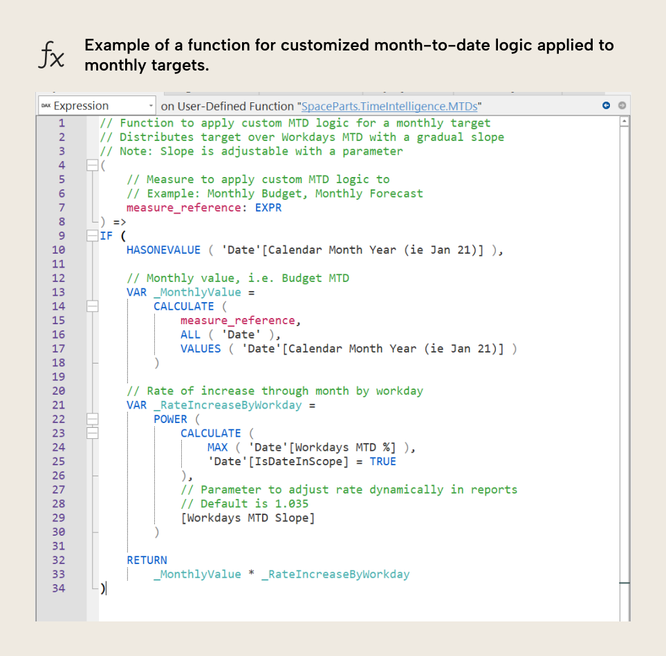 8 tips for writing User-Defined Functions in DAX