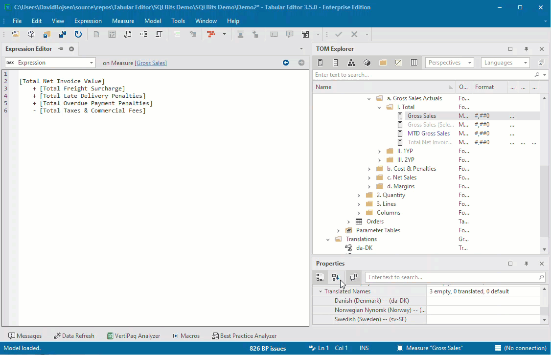 Translate your measures using Tabular Editor and GPT3