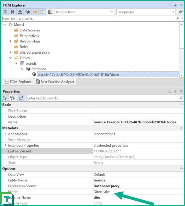 Fabric Direct Lake Dataset