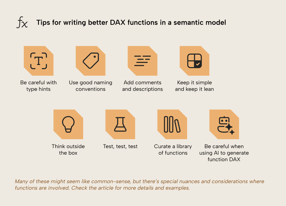 8 tips for writing User-Defined Functions in DAX