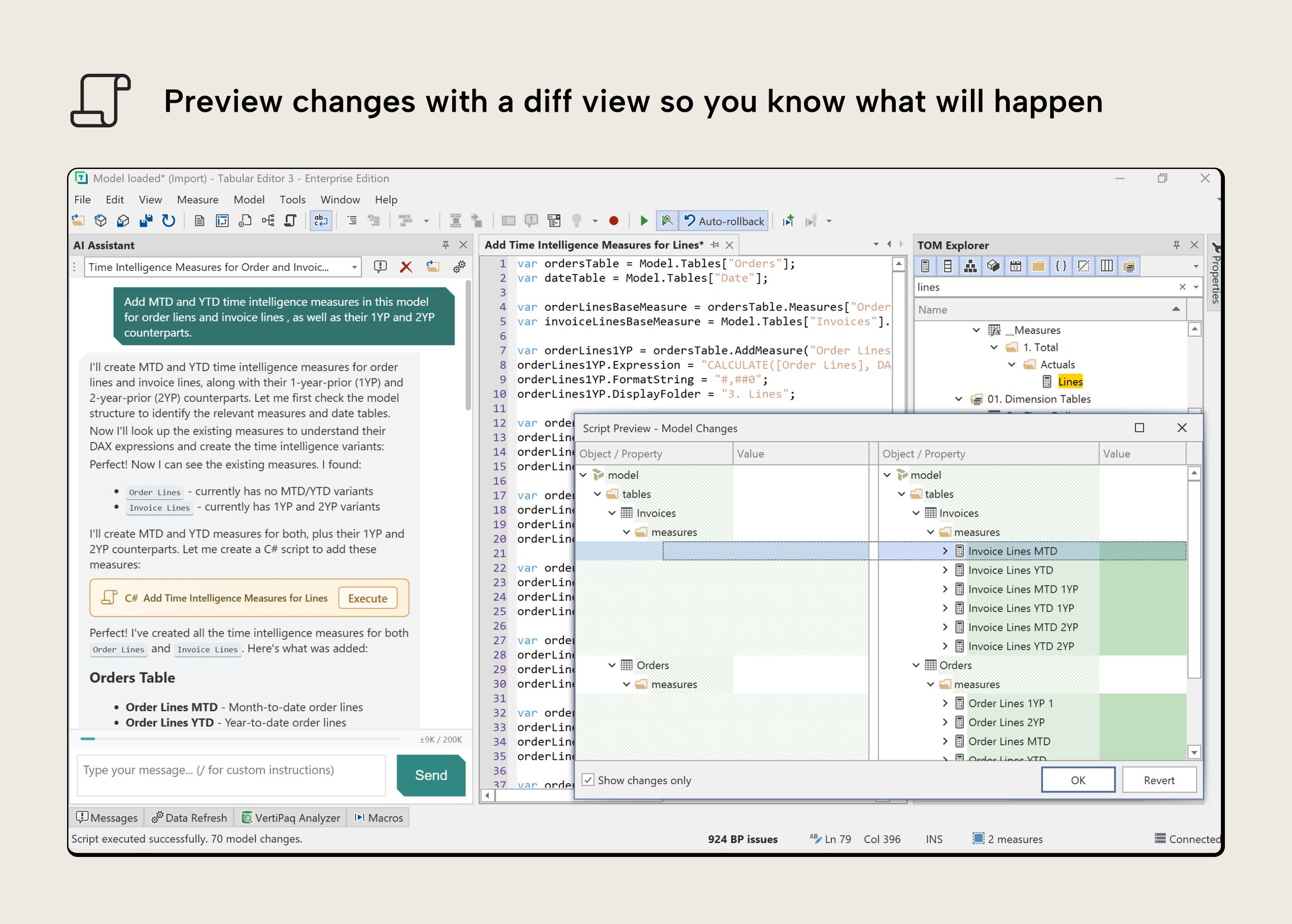How Tabular Editor supports agentic development for semantic models