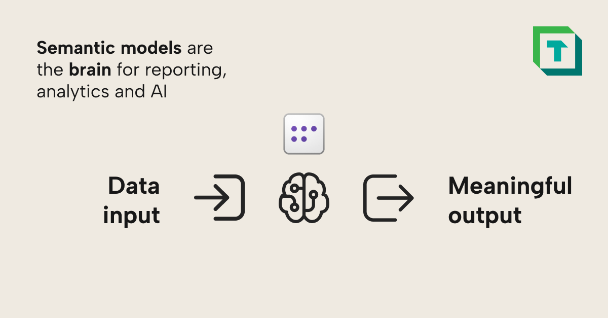 Semantic models: The brain for analytics, reporting, and AI with data