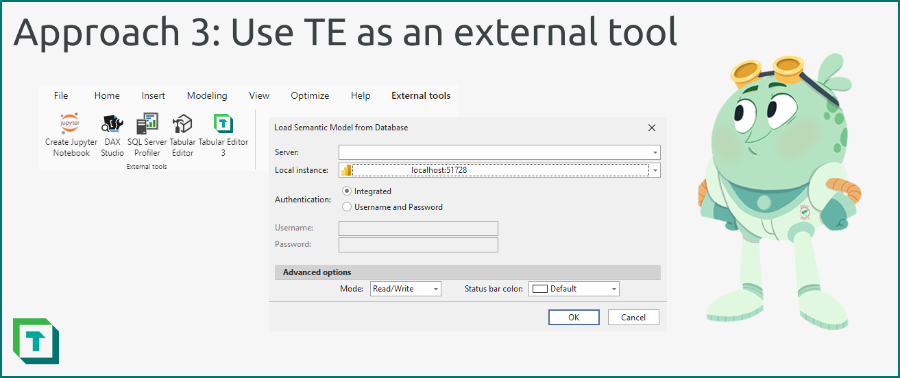 Connect to and transform data for a semantic model