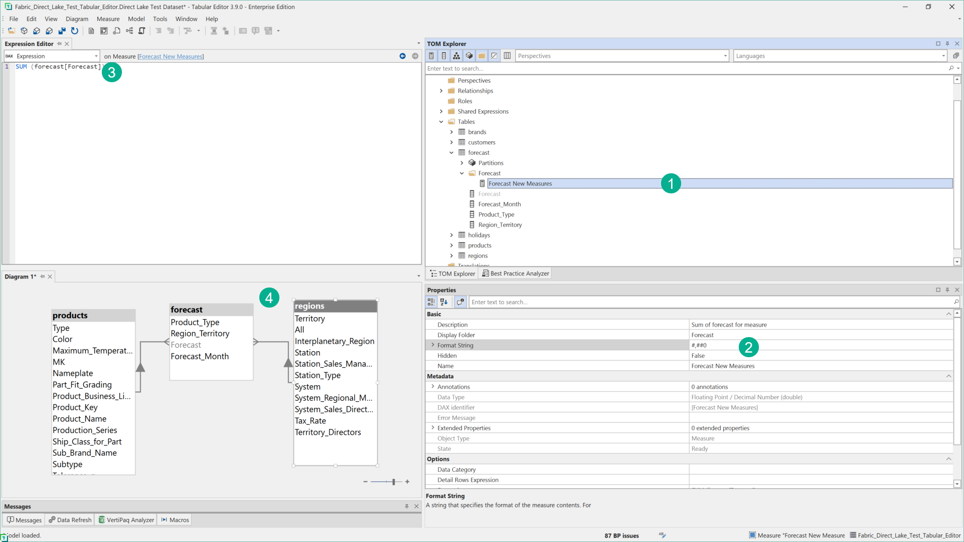 Fabric Direct Lake Dataset
