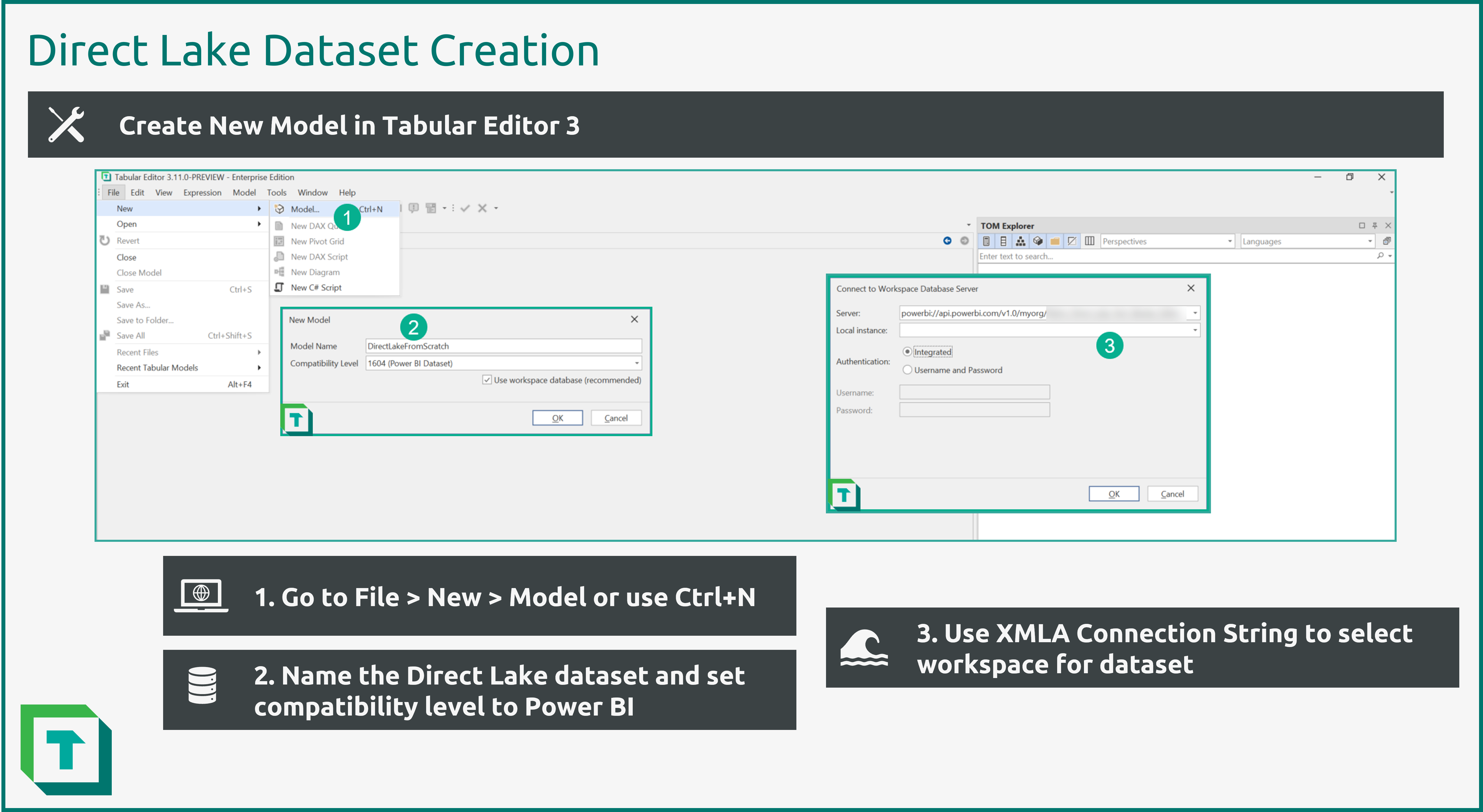 Fabric Direct Lake with Tabular Editor – Part 2: Creation