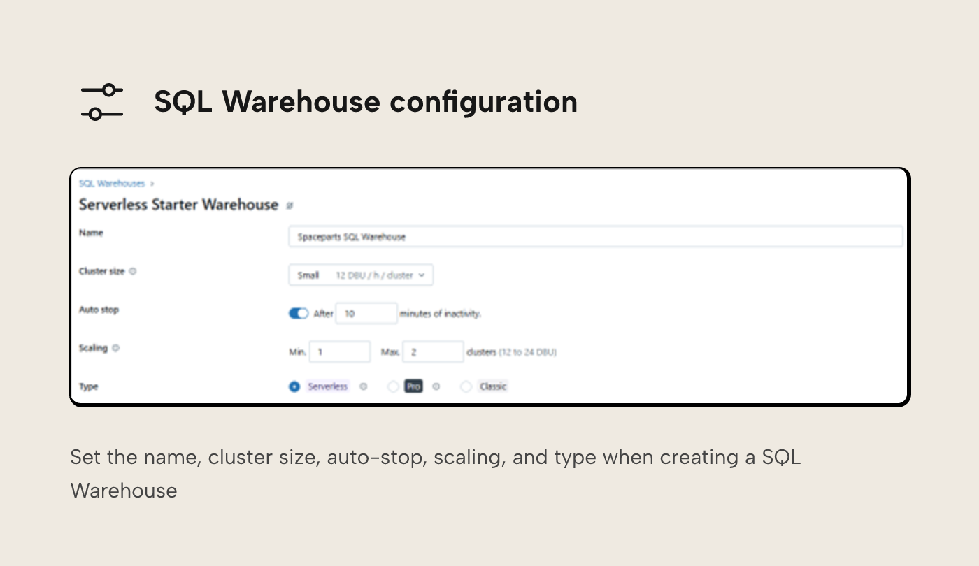 How to configure a Databricks SQL warehouse for Power BI