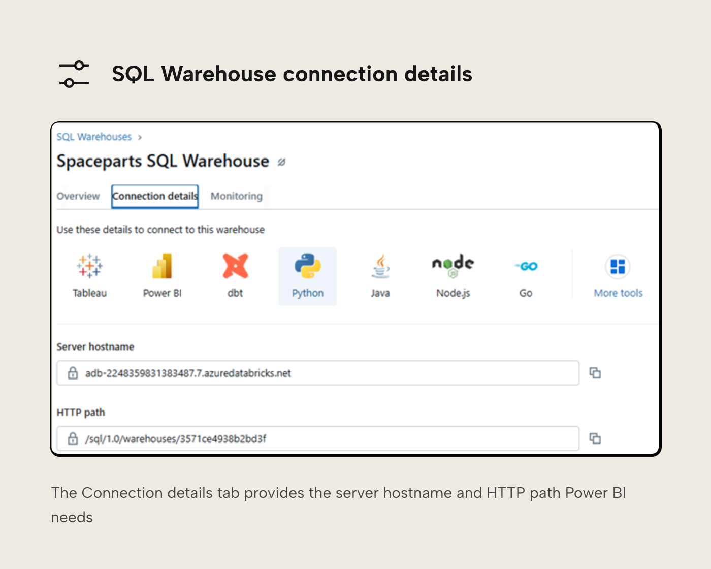 How to configure a Databricks SQL warehouse for Power BI